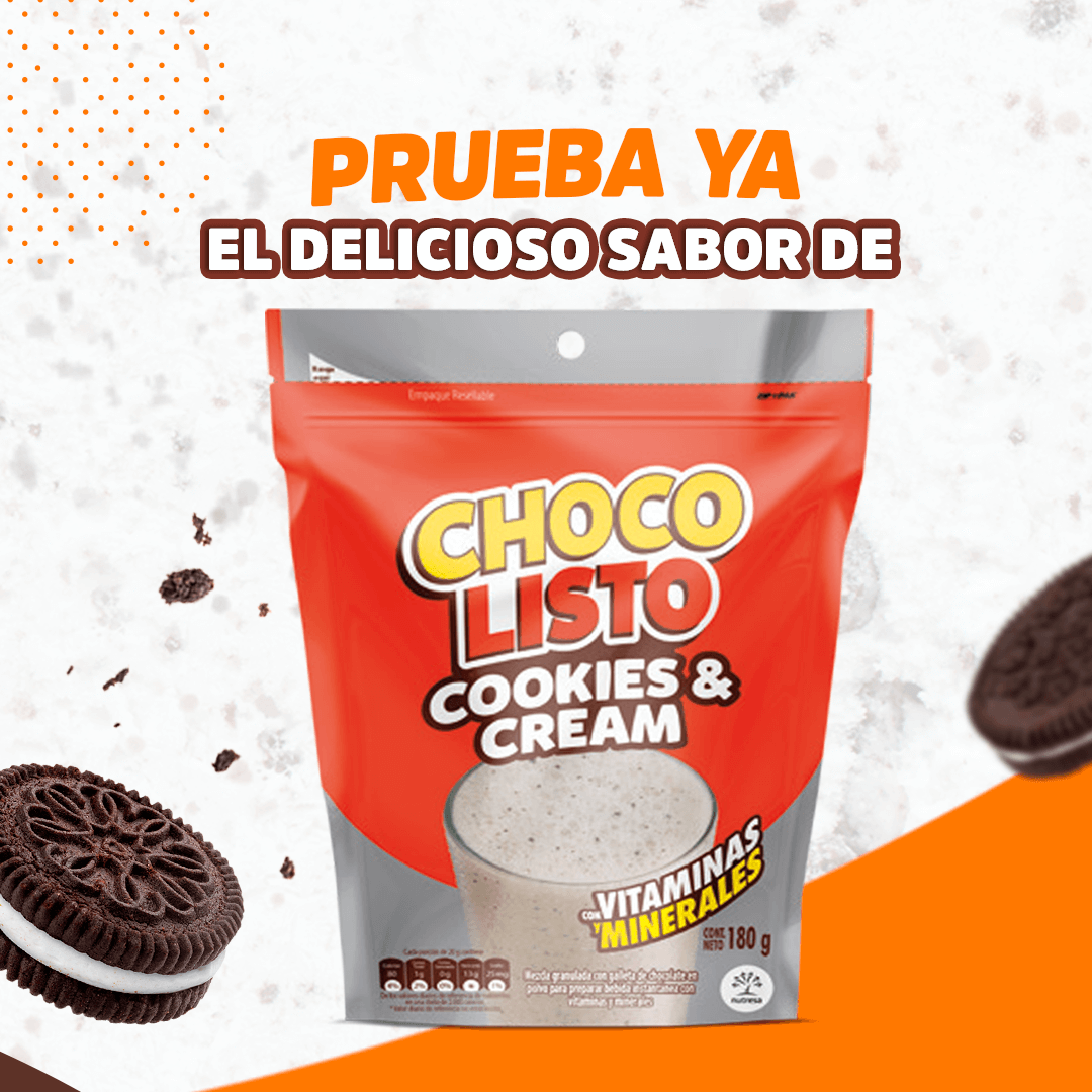 Nuevo Cookies and Cream - Chocolisto Ecuador